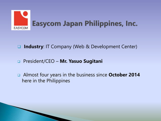 Offshore Development Center Proposal Easycom | PPTX