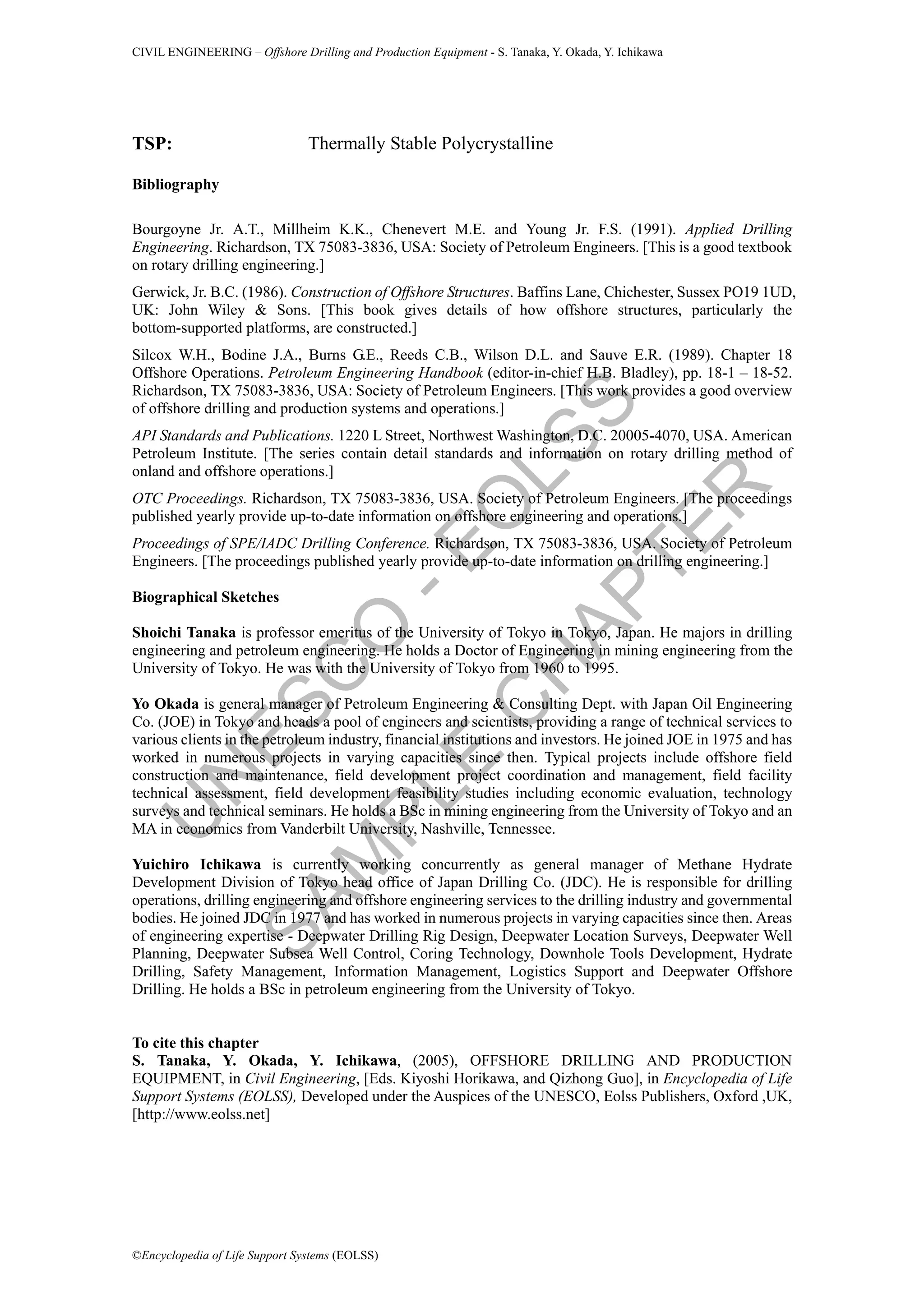 Offshore drilling and production equipment (1) | PDF