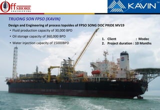 Offshore Engineering Kavin Engneering Fpso Corporate Profile 2012 | PDF