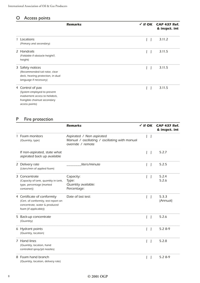 Offshore helideck review checklist | PDF
