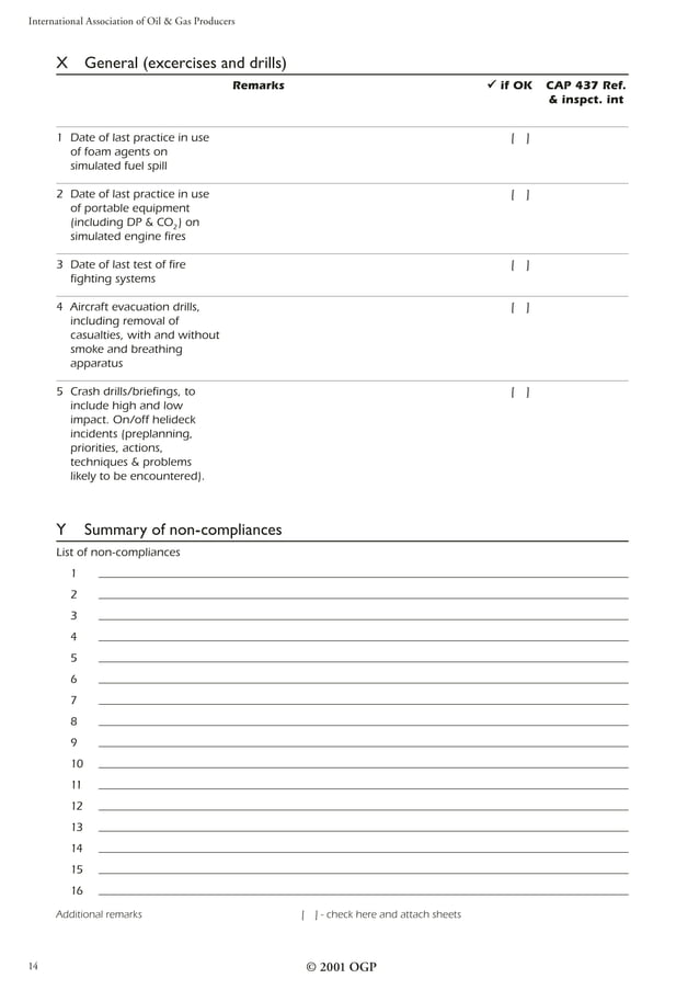 Offshore helideck review checklist | PDF