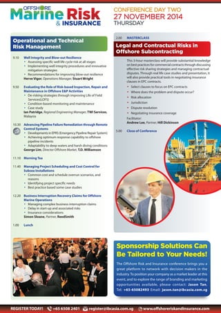 Offshore Marine Risk and Insurance 2014 | PDF