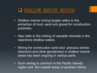 Off shore mining | PPTX