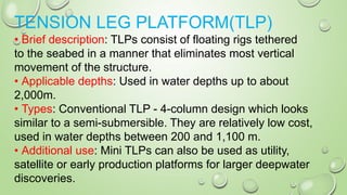Offshore oil platform ppt | PPTX