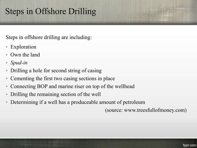 Offshore operation | PPTX