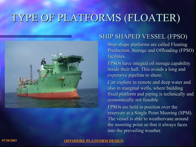 Offshore platform design | PPS | Geology | Science