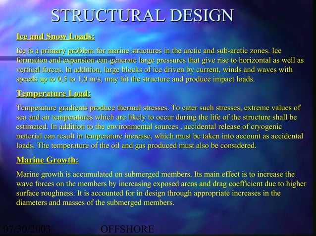 Offshore platform design | PPS | Geology | Science
