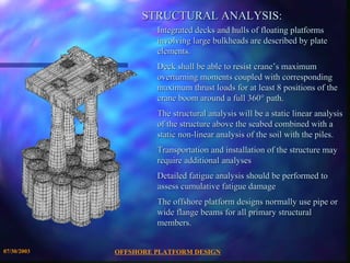Offshore platform design | PPS