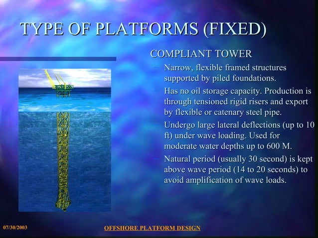 Offshore platform design | PPS | Geology | Science