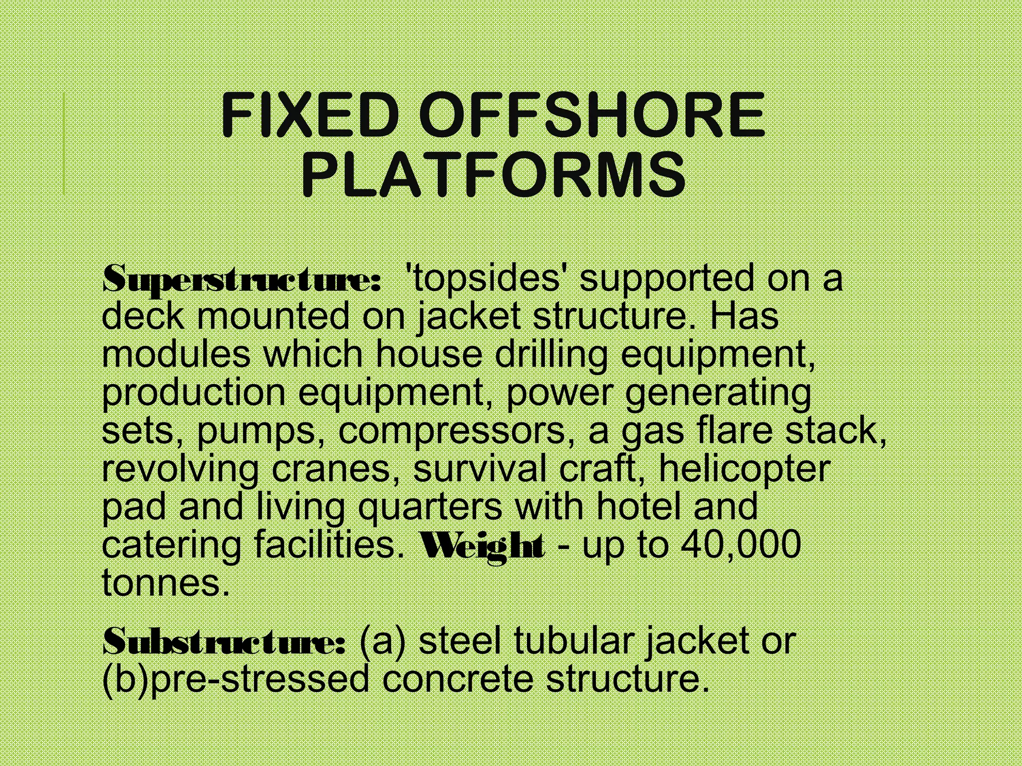 Offshore Platforms | PPT