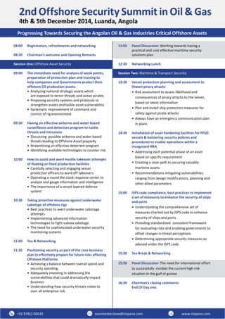 2nd Offshore Security Summit in Oil & Gas | PDF