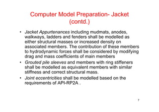 offshore structural design detailed engineering fixed plate form | PDF ...