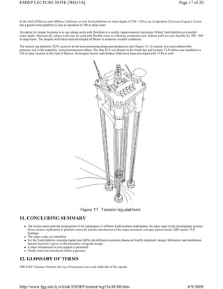 Offshore Structures major structural concepts (jacket-based, GBS-based ...