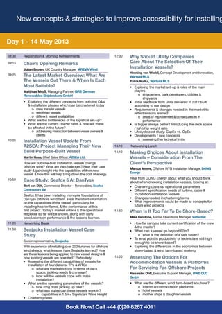 Offshore Vessels & Access Forum-Event Brochure | PDF