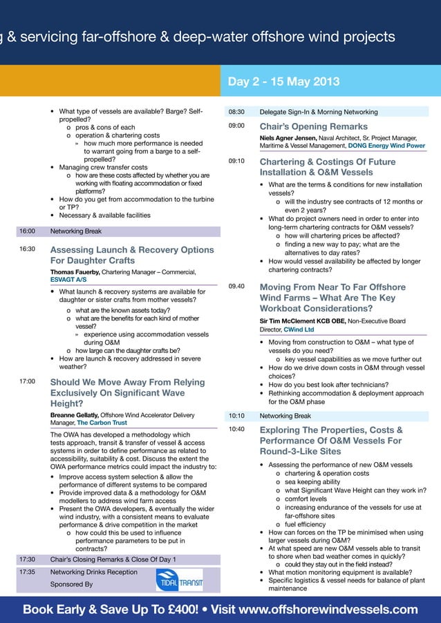 Offshore Vessels & Access Forum-Event Brochure | PDF