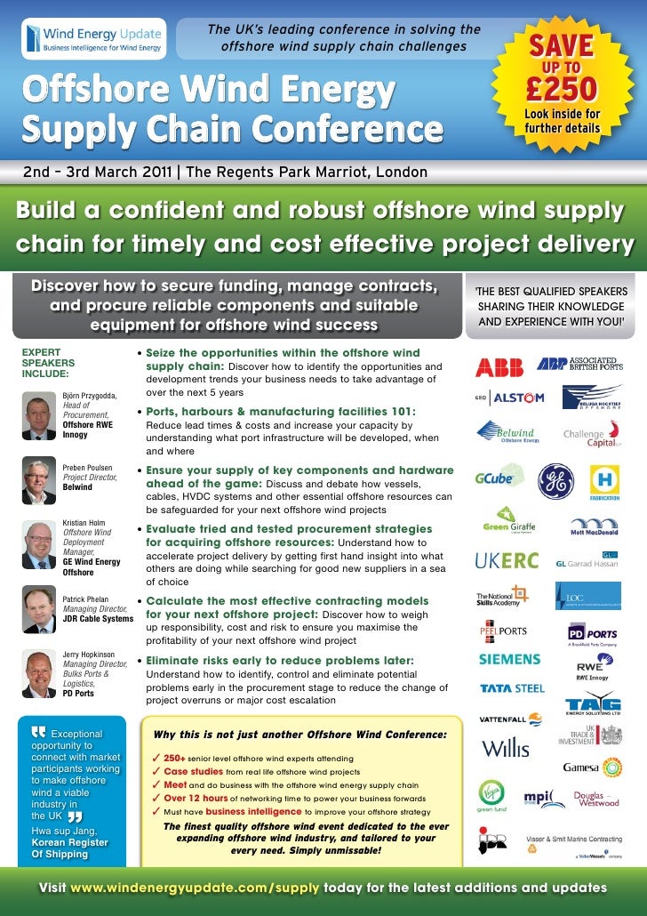 Offshore Wind Energy Supply Chain For Construction