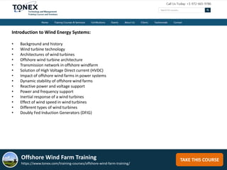 Offshore Wind Farm Training | PPTX