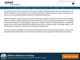 Offshore Wind Farm Training | PPT