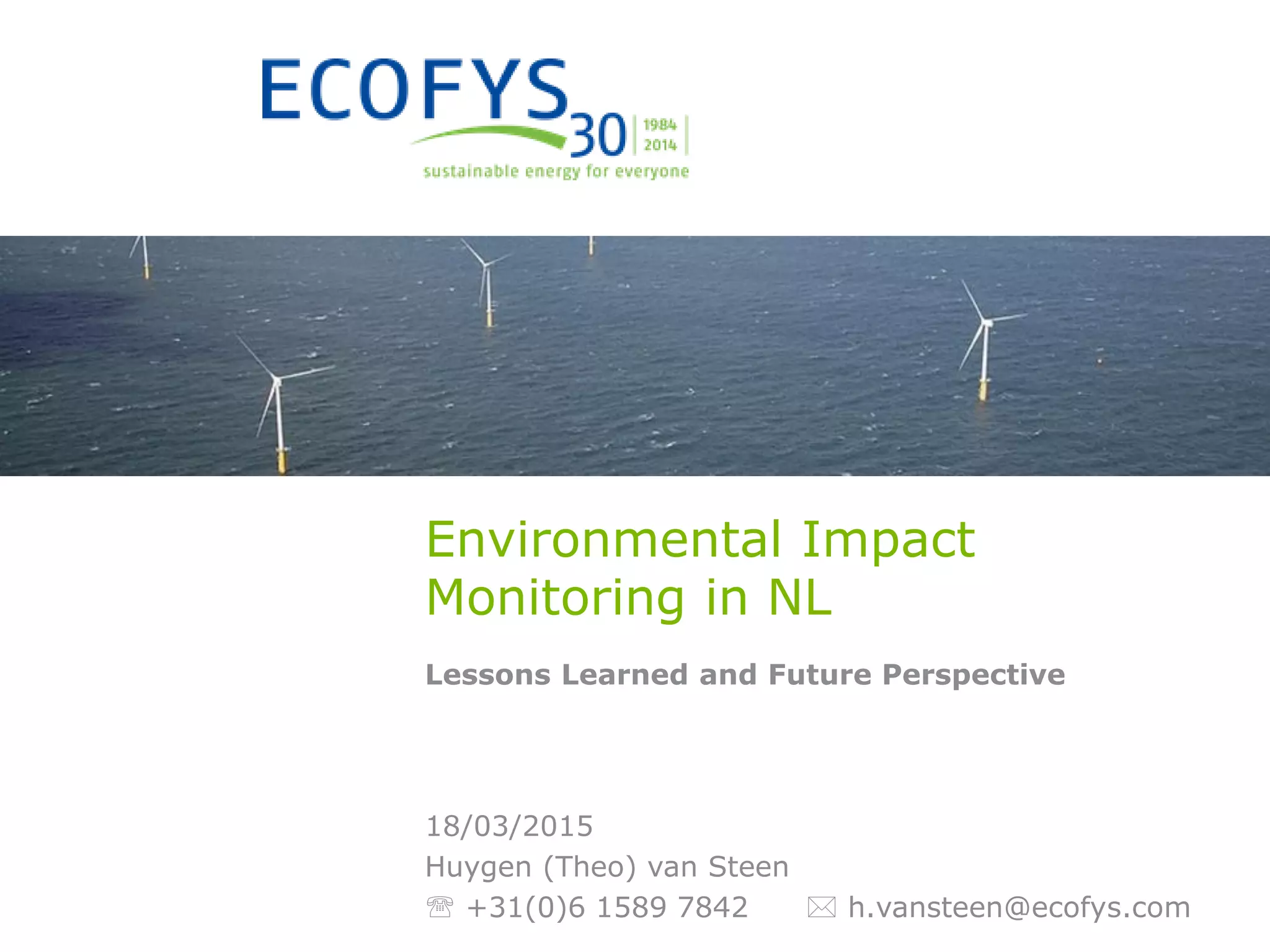 #7/9 Environmental Impact monitoring NL | PPT