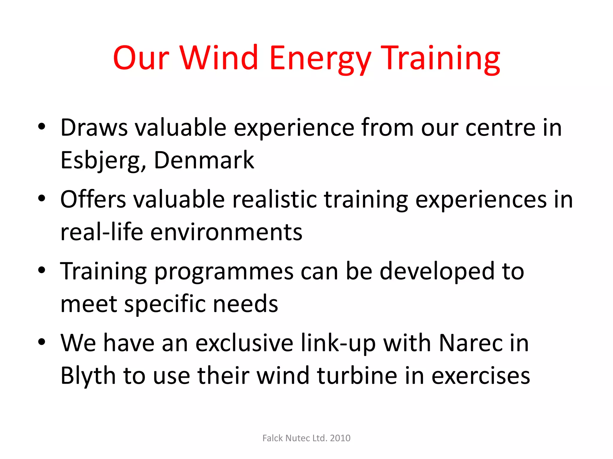 Offshore Wind Safety Training | PPT
