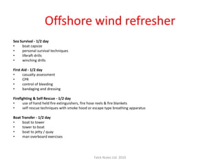 Offshore Wind Safety Training | PPT