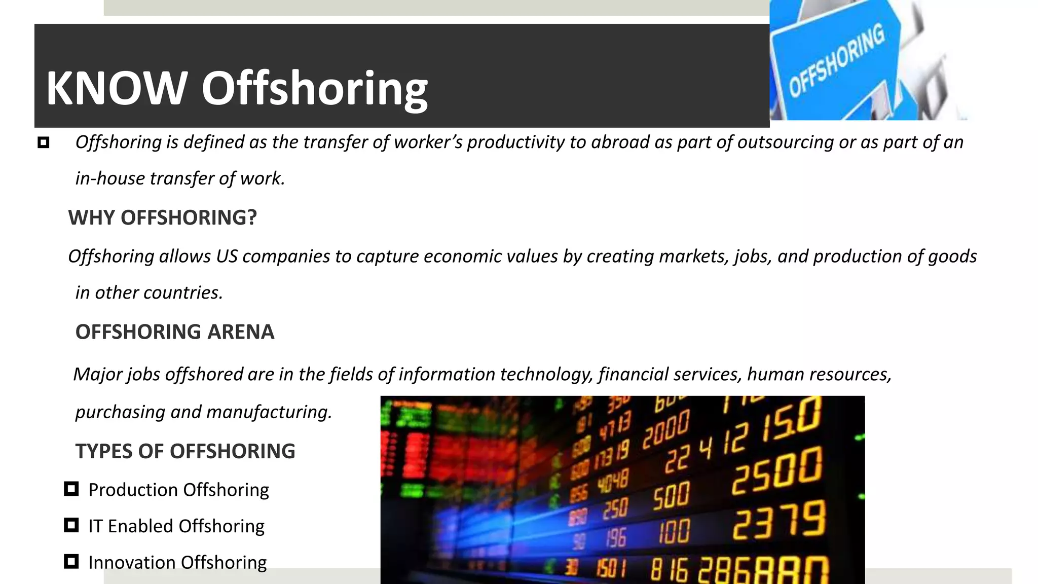 Offshoring | PPTX