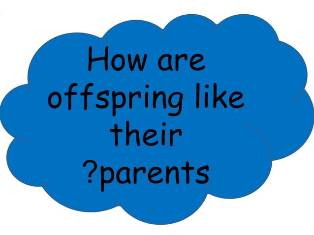 Offspring like their parents | PPT