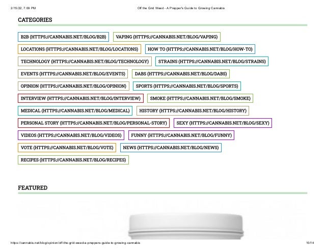 Prepper's Cannabis Growing Guide 101 | PPT