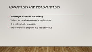 Off the job training | PPTX