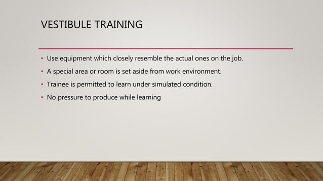 Off the job training | PPTX | Vocational Training | Careers