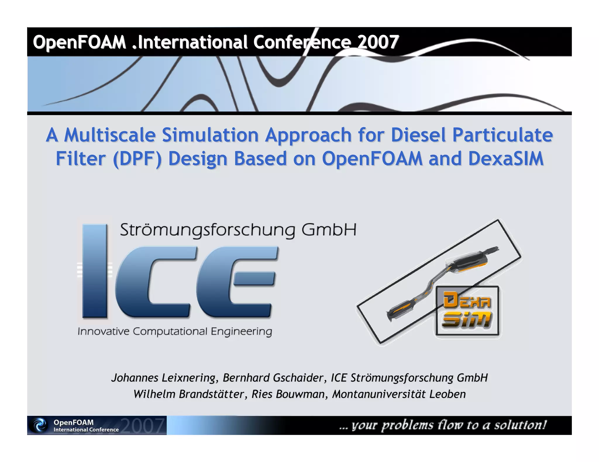 A Multiscale Simulation Approach for Diesel Particulate Filter Design ...