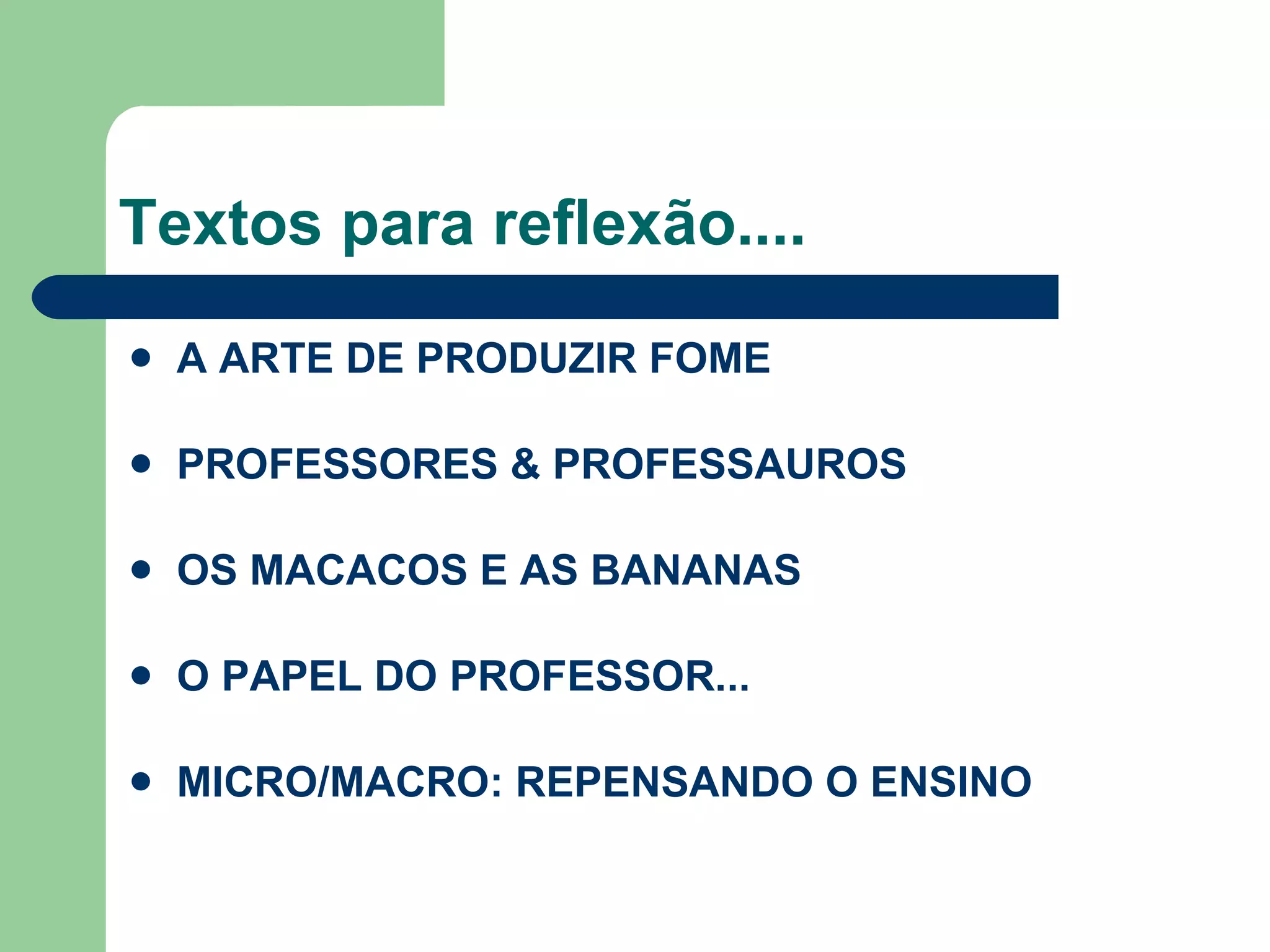 Oficina O Perfil Do Professor | PPT