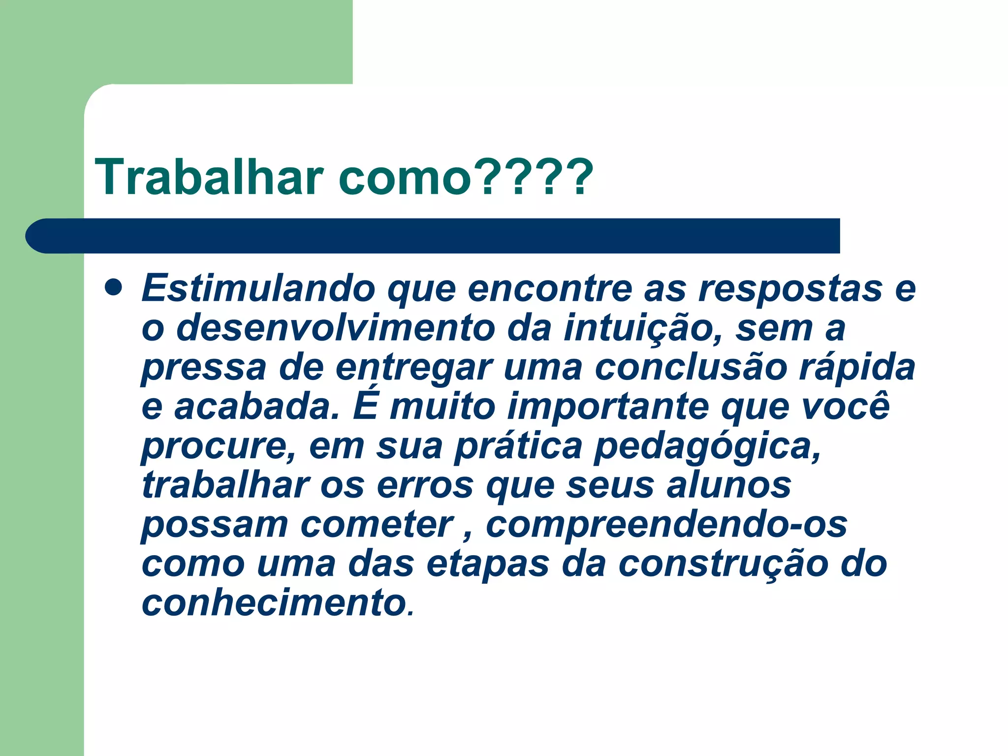 Oficina O Perfil Do Professor | PPT