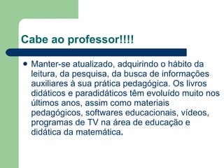 Oficina O Perfil Do Professor | PPT