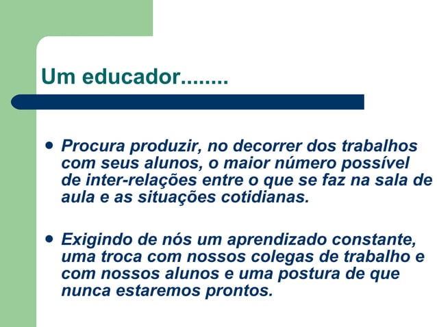 Oficina O Perfil Do Professor