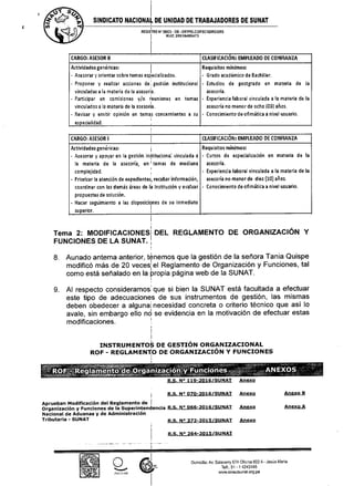 Oficio n°076 2016 sinautsunat denunciamos malas practicas de gestion de ...