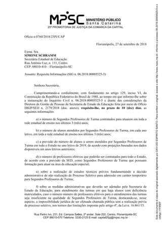 Oficio para SED | PDF