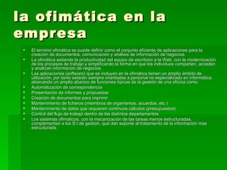 Ofimatica | PPT