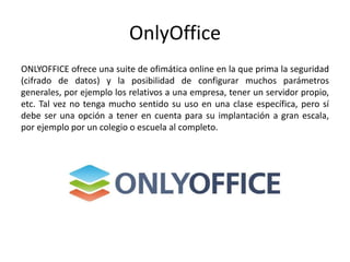 Suite Ofimática Online | PPTX