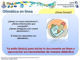 Ofimática en línea | PPTX