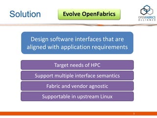 OpenFabrics Interfaces introduction | PDF