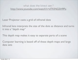 Hacking the Kinect with GAFFTA Day 2 | PPT