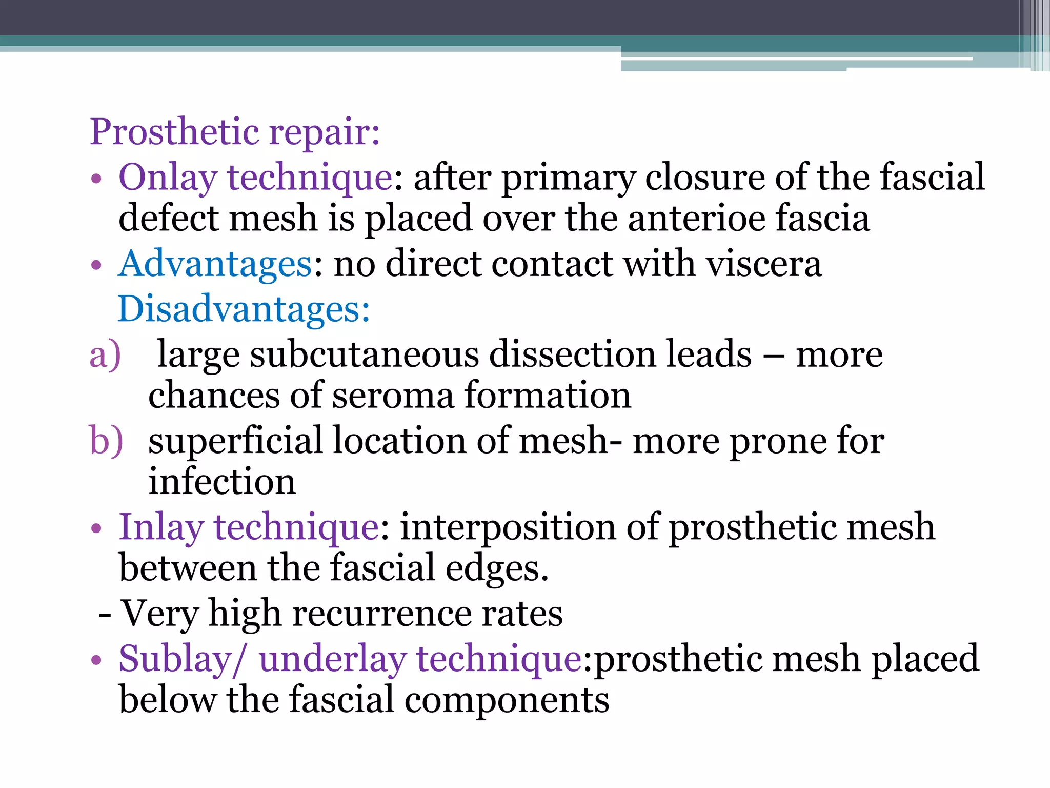 Ventral hernias | PPTX