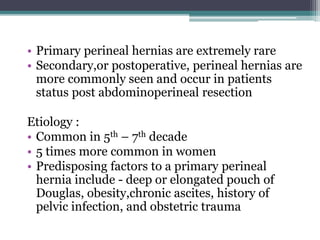 Perineal Hernia In Women