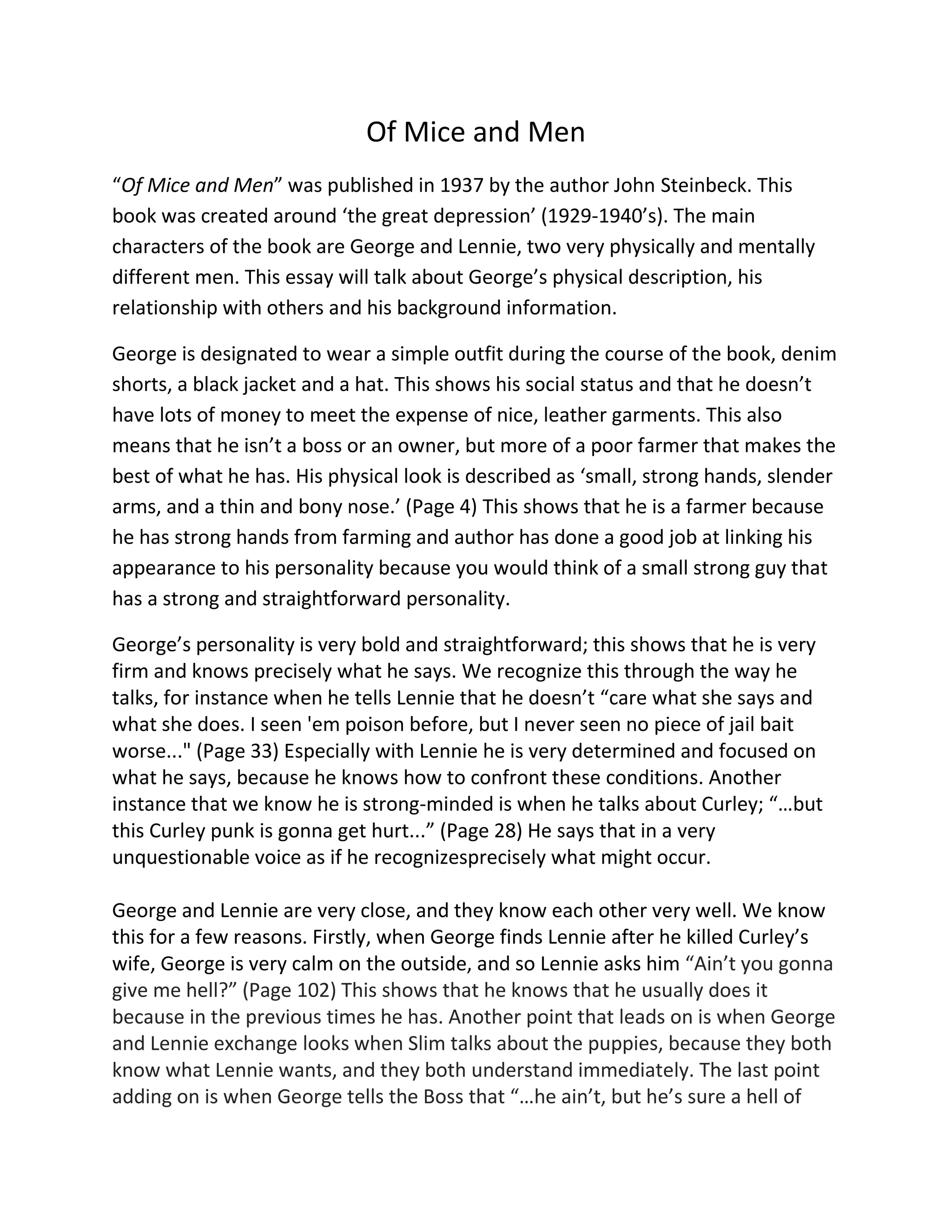 Of mice and men 1 | DOCX