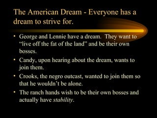 Of mice and men | PPT | Romance | Genres