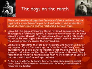 Of Mice and Men Revision | PPTX