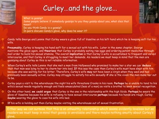 Curley Of Mice And Men Glove