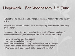 Of mice and men chapter 4 | PPTX