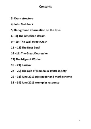 Of Mice and Men Edexcel English Literature Revision Guide | DOCX